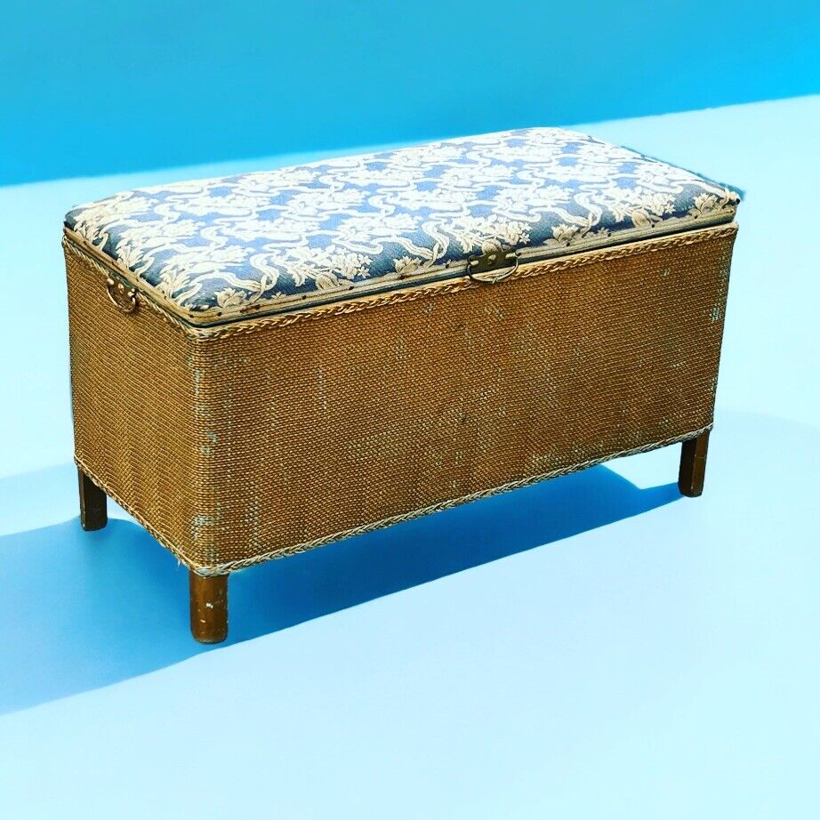 Lloyd Loom Blanket Box. – ANTIQUES & CHIC
